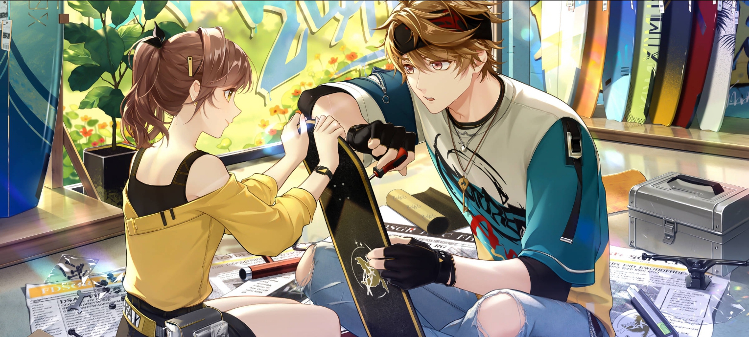 Pict HD Luke SSR Card + Outfit+ Illustration Electrifying Night Event ...