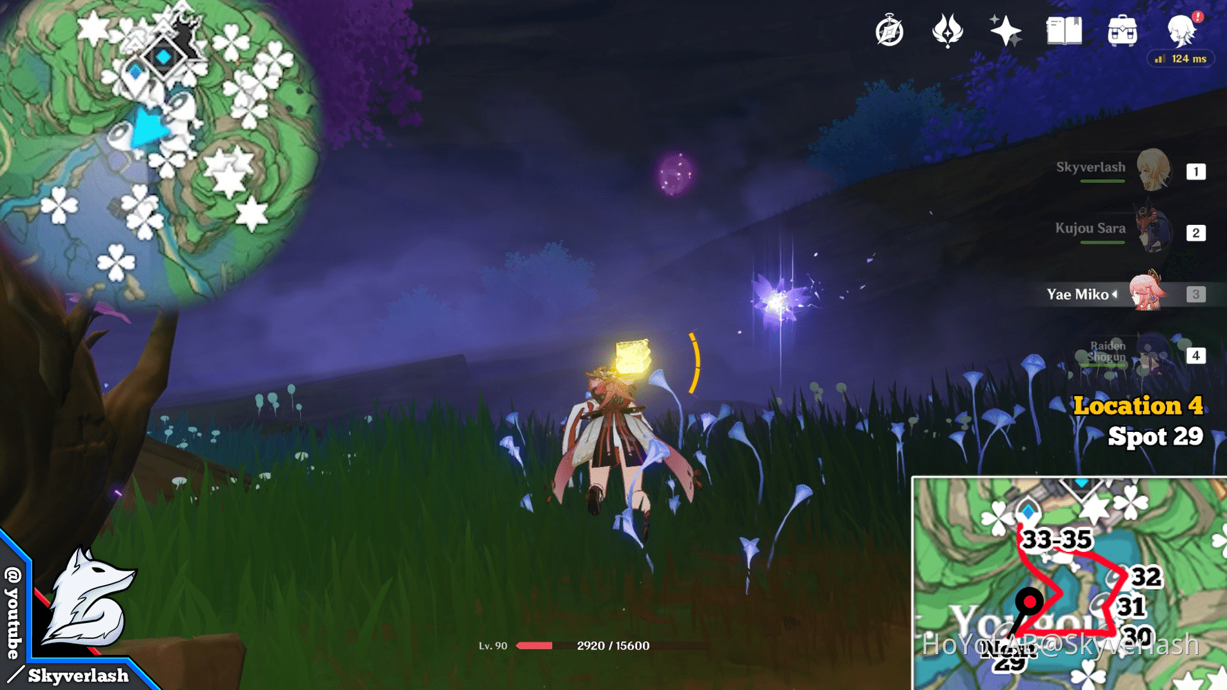 [Inazuma Specialty] 75 Sakura Bloom Farming Routes | Genshin Impact ...