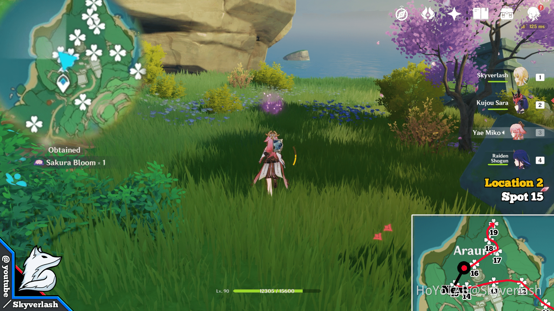 [Inazuma Specialty] 75 Sakura Bloom Farming Routes | Genshin Impact ...