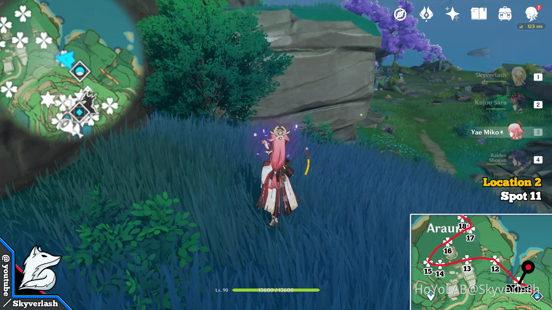 [Inazuma Specialty] 75 Sakura Bloom Farming Routes | Genshin Impact ...