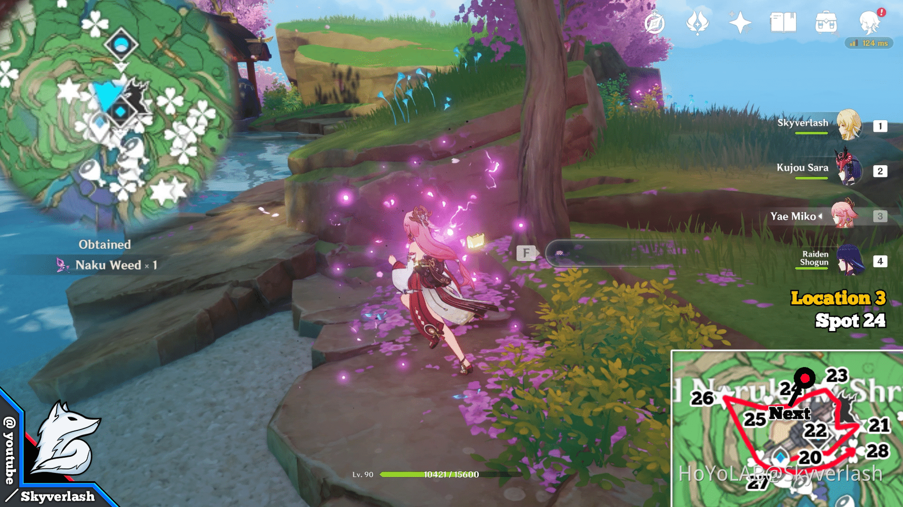 [Inazuma Specialty] 75 Sakura Bloom Farming Routes | Genshin Impact ...