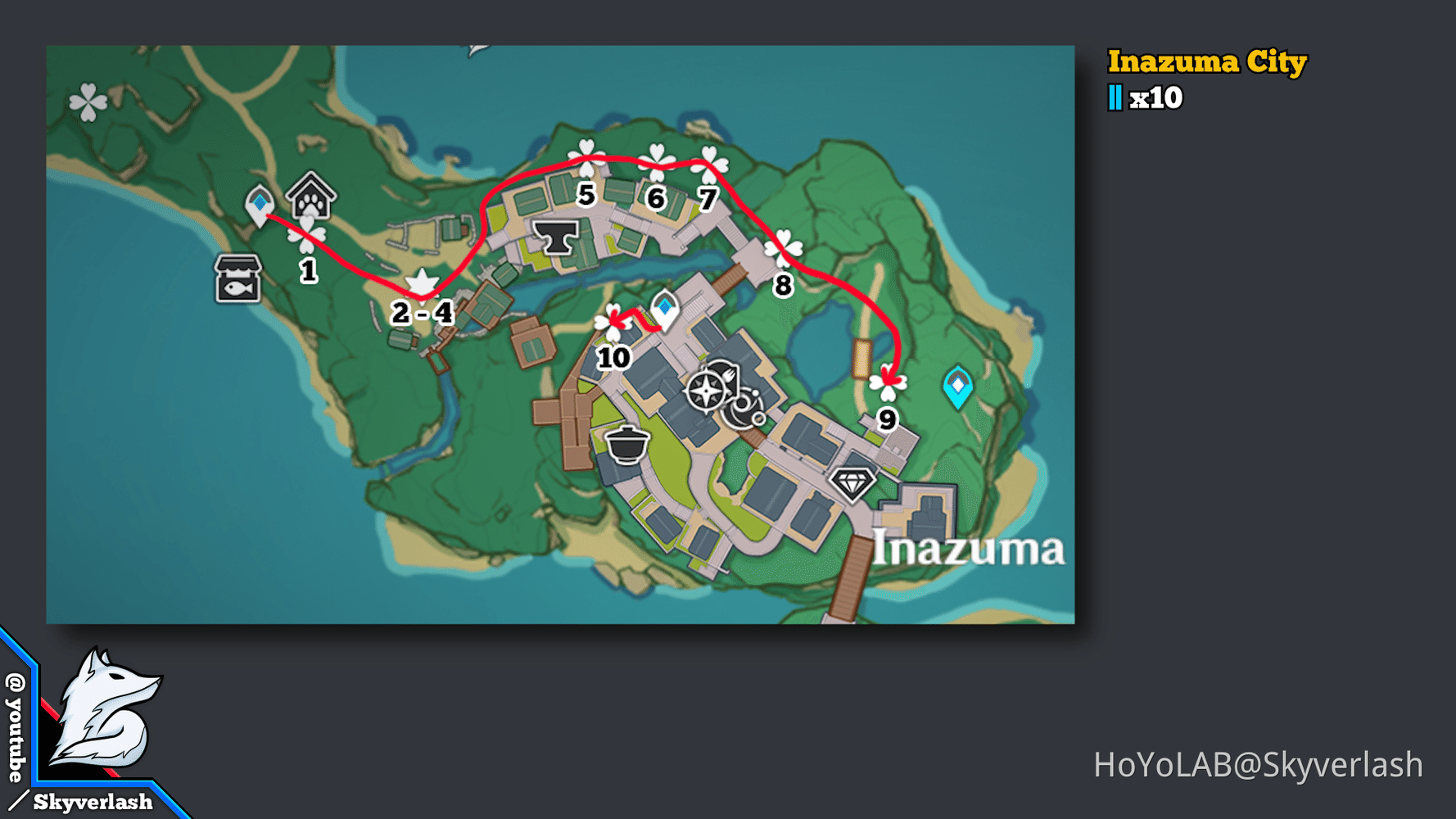 [Inazuma Specialty] 75 Sakura Bloom Farming Routes | Genshin Impact ...