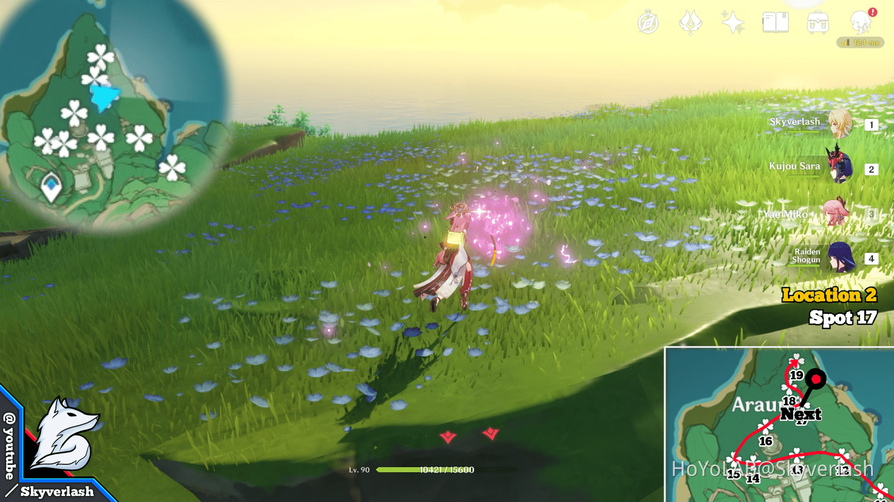 [Inazuma Specialty] 75 Sakura Bloom Farming Routes | Genshin Impact ...