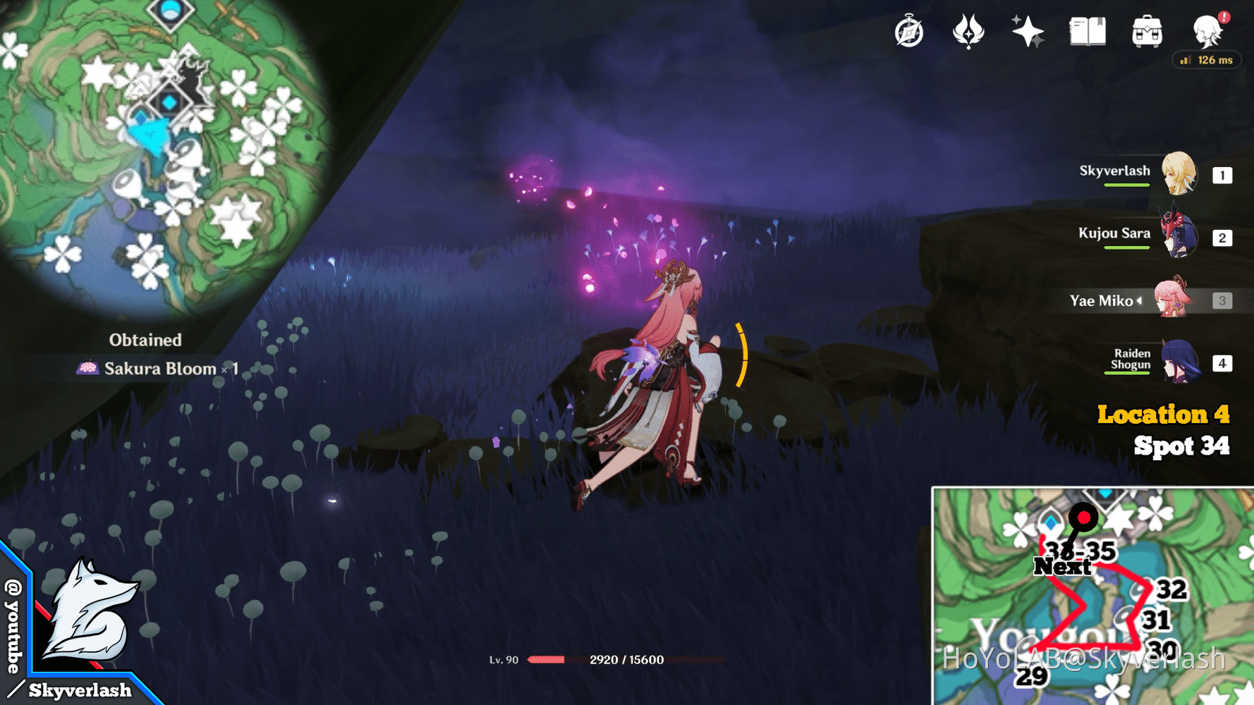 [Inazuma Specialty] 75 Sakura Bloom Farming Routes | Genshin Impact ...