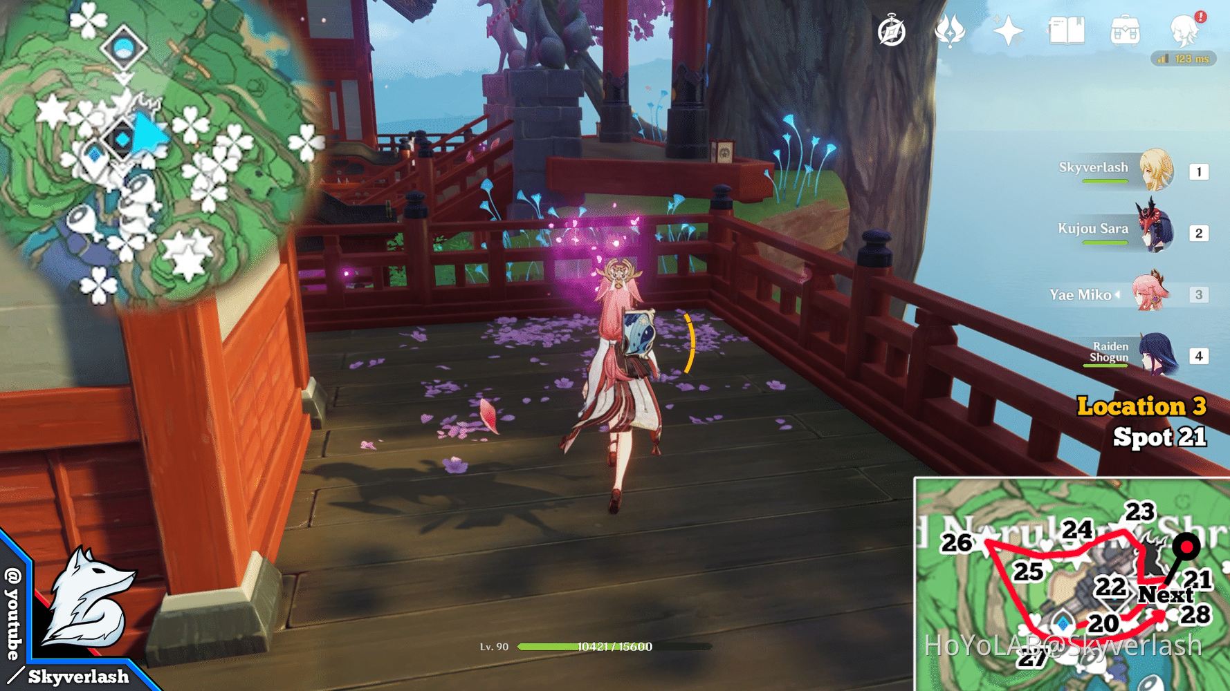 [Inazuma Specialty] 75 Sakura Bloom Farming Routes | Genshin Impact ...