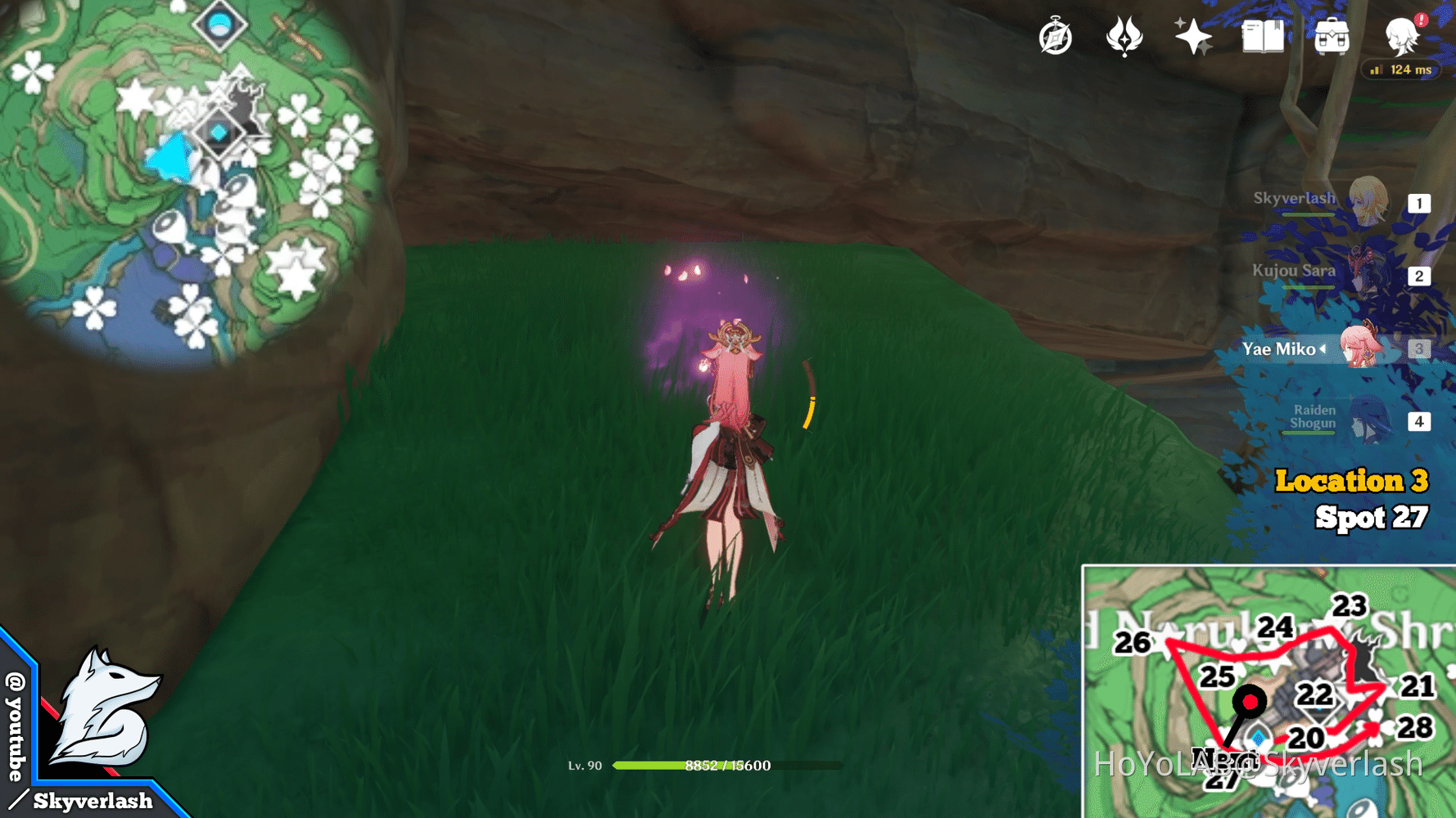 [Inazuma Specialty] 75 Sakura Bloom Farming Routes | Genshin Impact ...