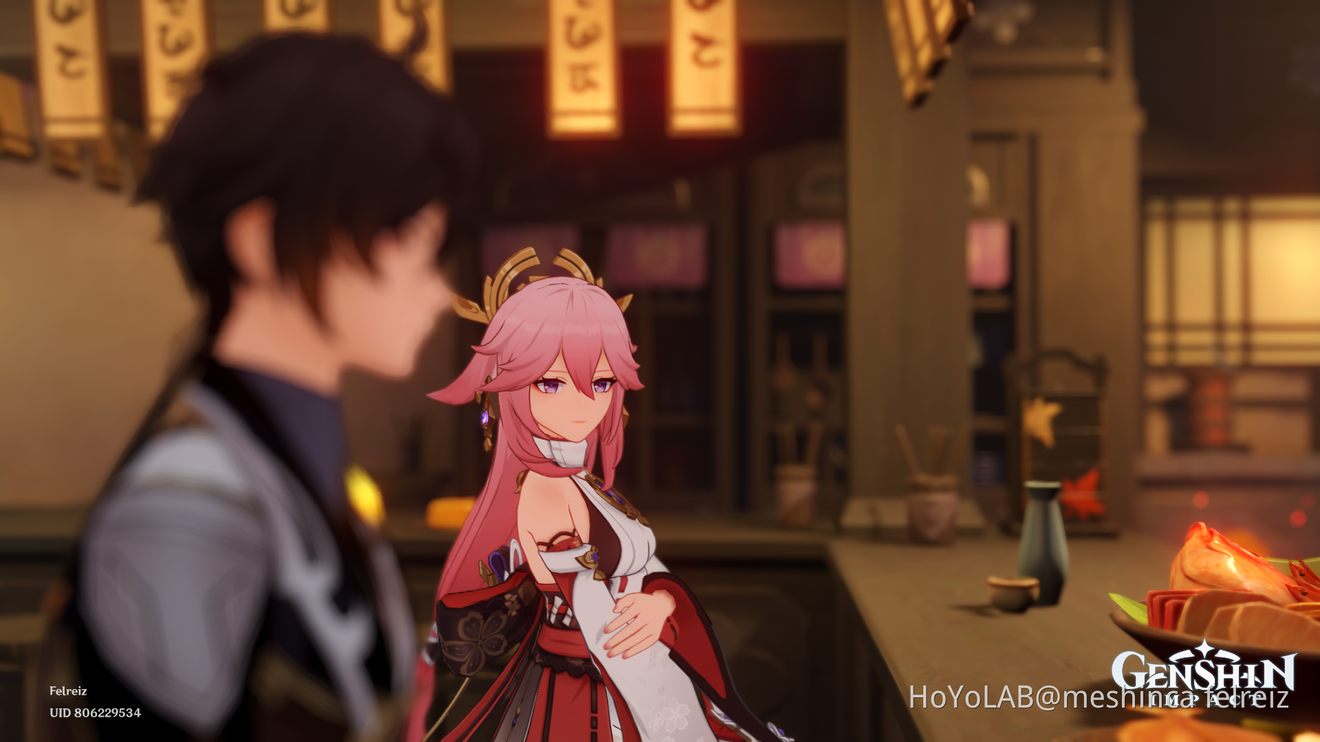 Loved the mood at the end of Yae Miko's story quest Genshin Impact ...