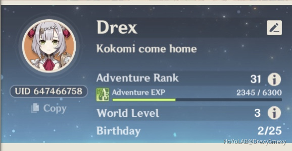 UID Genshin Impact | HoYoLAB