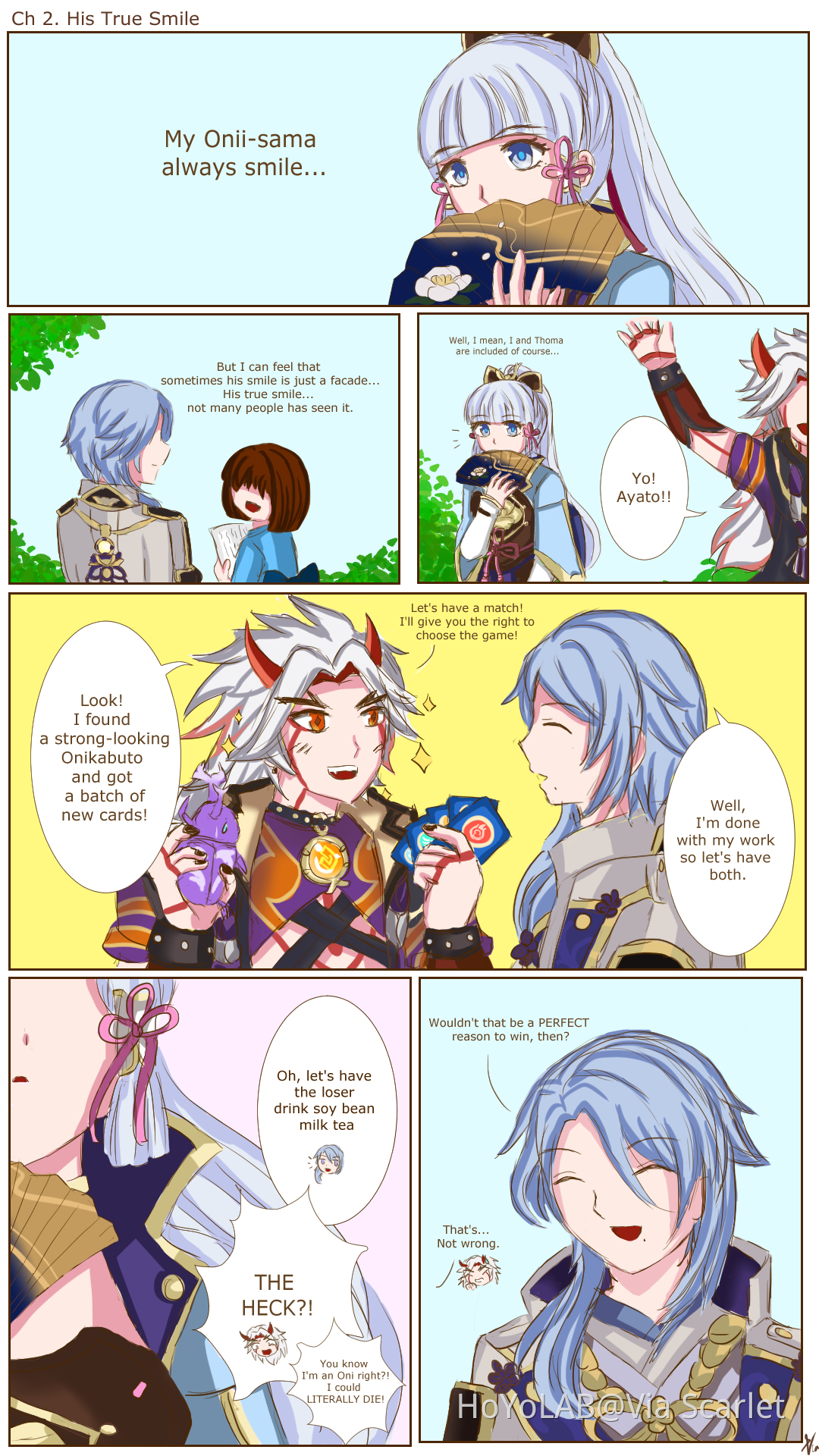 Kayato Ch 2. His True Smile (Colour Version) Genshin Impact | HoYoLAB