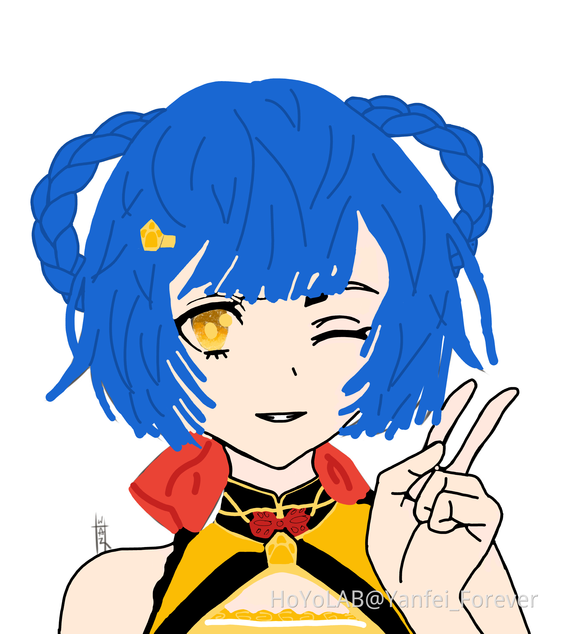 Genshin Impact Drawing Xiangling Genshin Impact | HoYoLAB