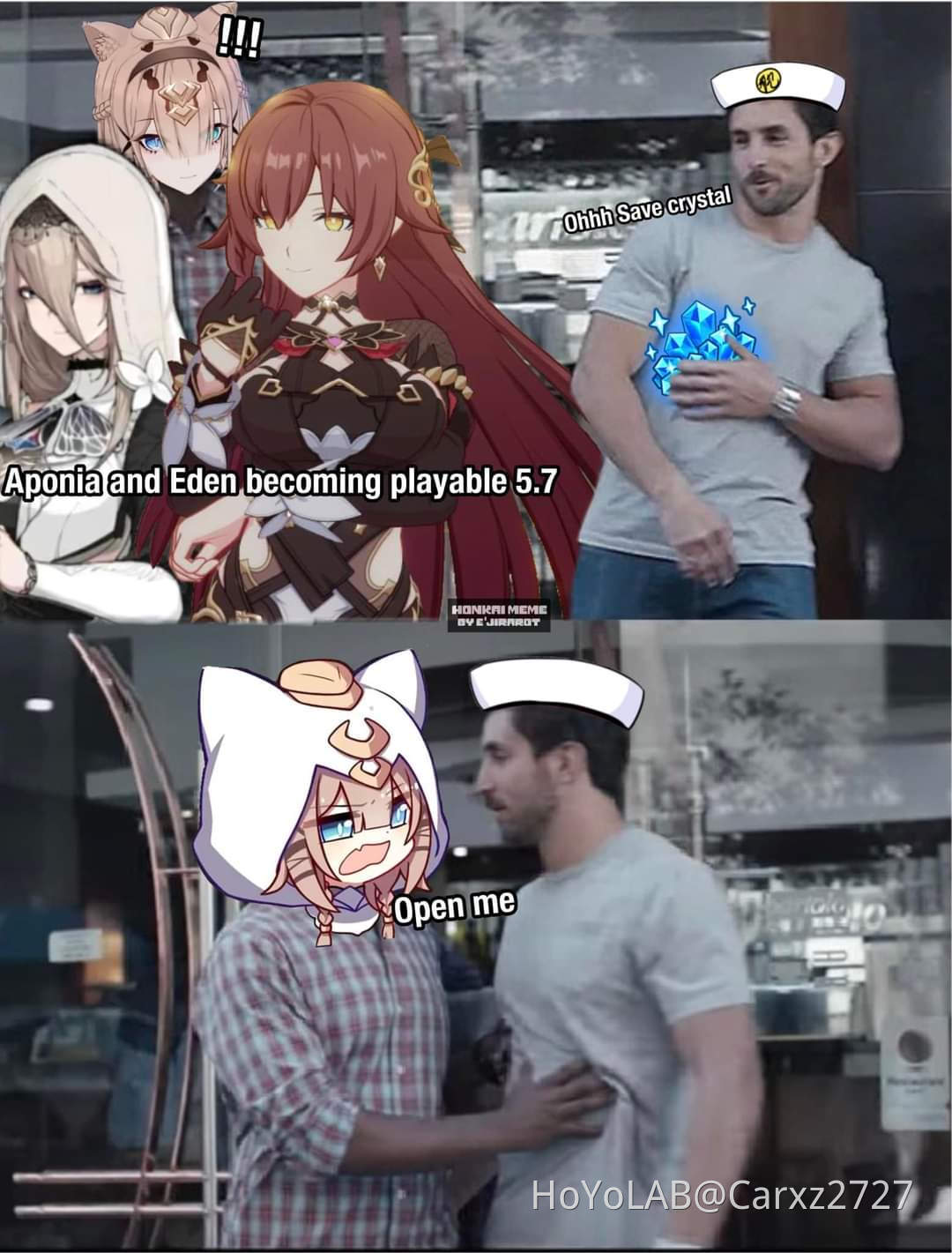 hmmmmm hold up wait a minute 😂 Ctto just sharing some memes Honkai ...