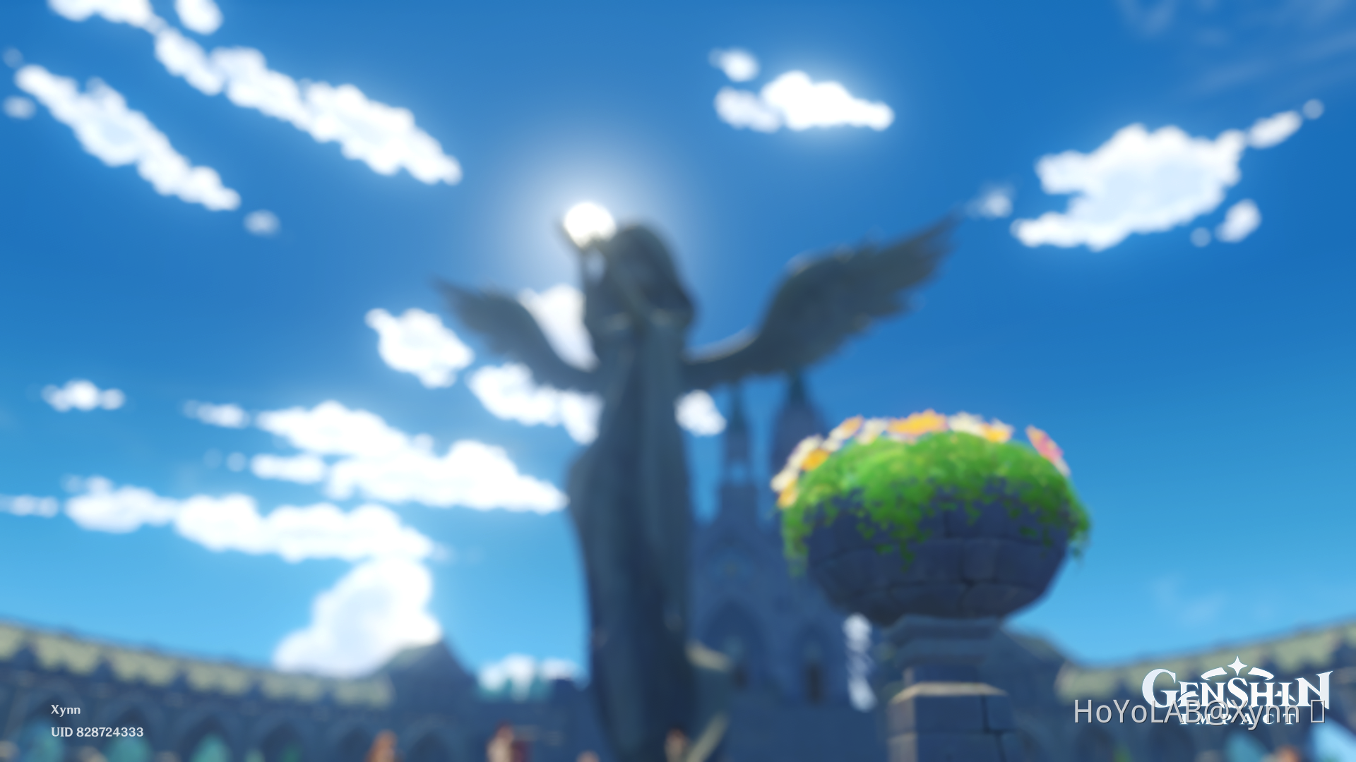 Barbatos statue holding the sun Genshin Impact | HoYoLAB