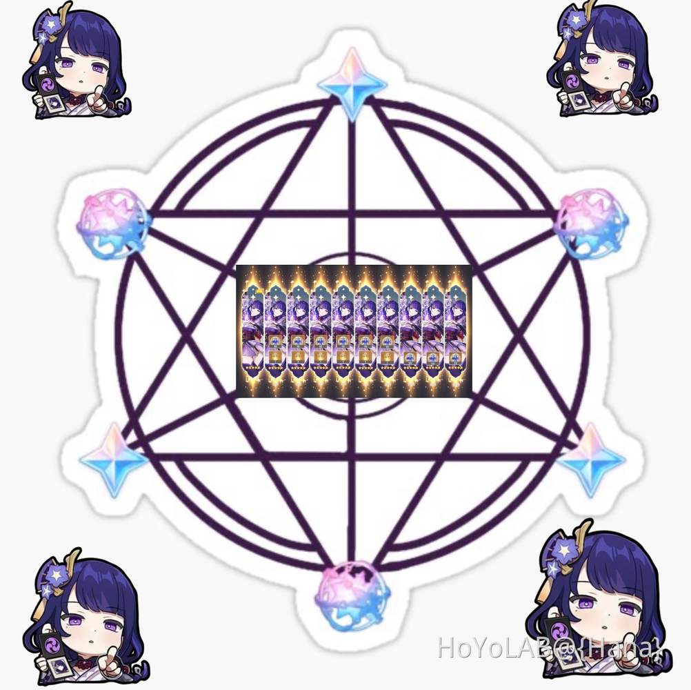 Raiden summoning circle get her before she leaves (i dont know why I ...
