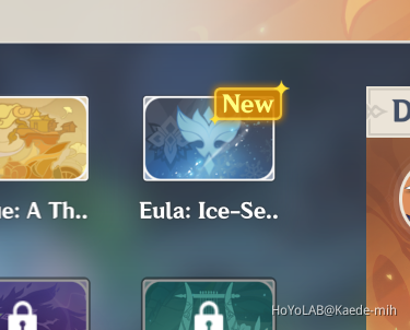 Just unlocked Eula's namecard!! Genshin Impact | HoYoLAB