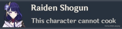 raiden WILL learn how to cook Genshin Impact | HoYoLAB