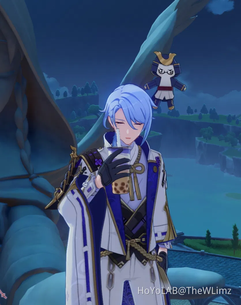 Ayato And His Boba Drink. Genshin Impact | HoYoLAB