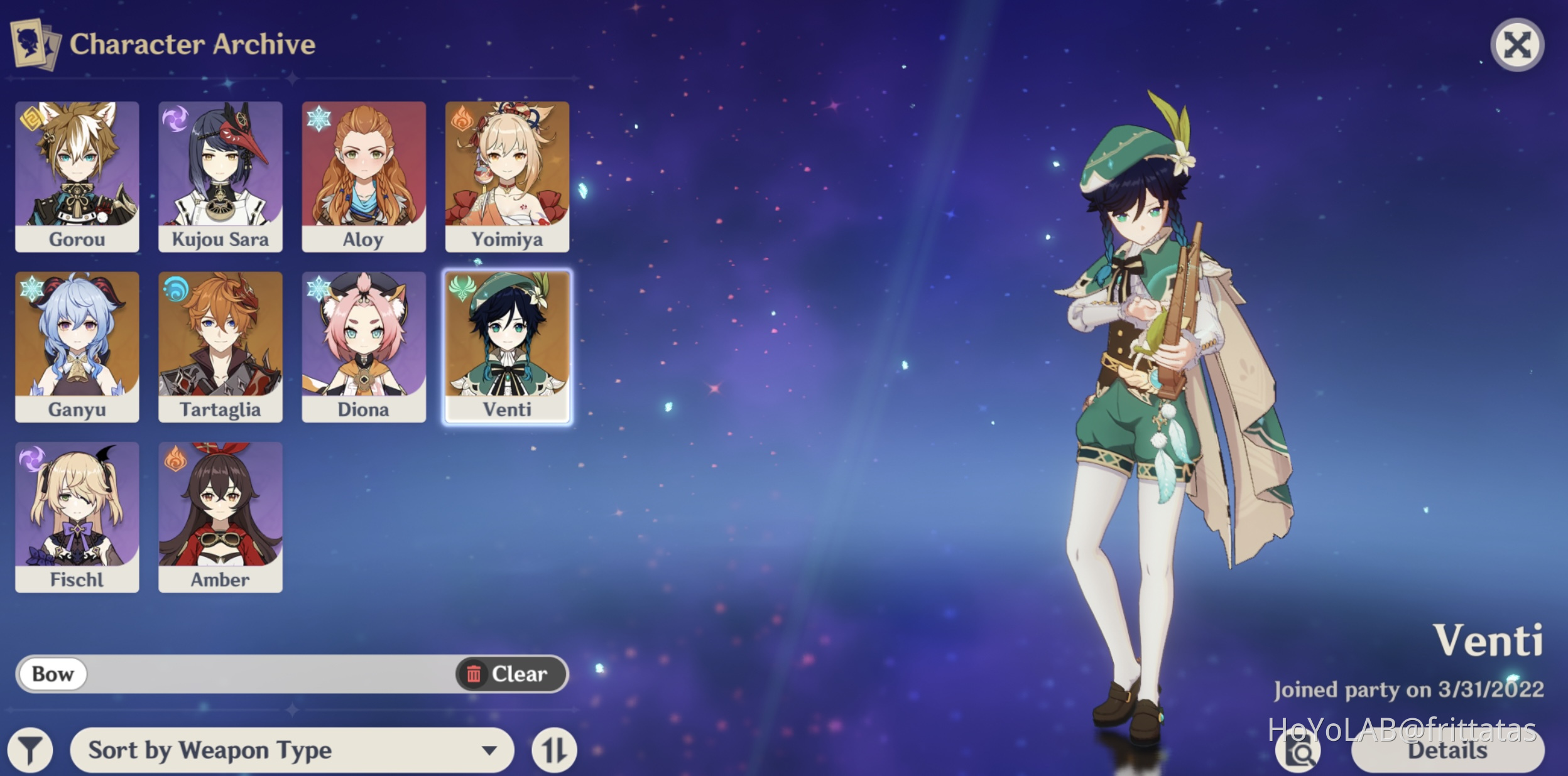 Bow user collection complete, finally (╯° °）╯︵ ┻━┻ Genshin Impact | HoYoLAB