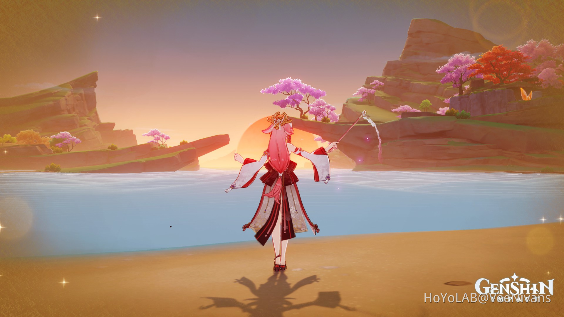 Screenshot moment with Miko Genshin Impact | HoYoLAB