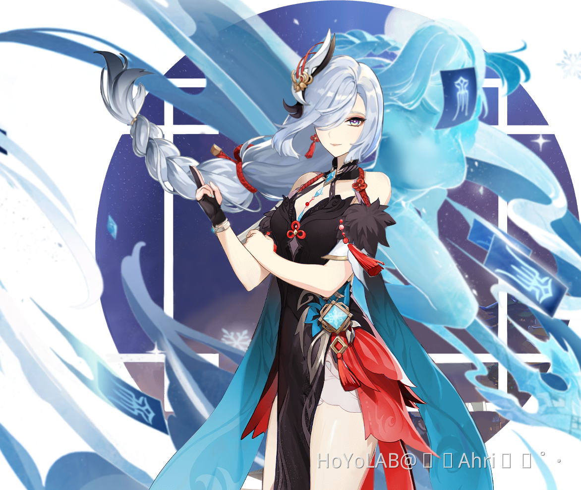 Shenhe with Ningguang's skin Genshin Impact | HoYoLAB