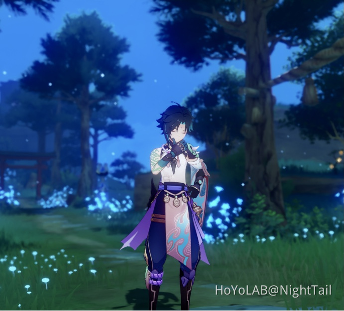 Blue Xaio Genshin Impact | HoYoLAB