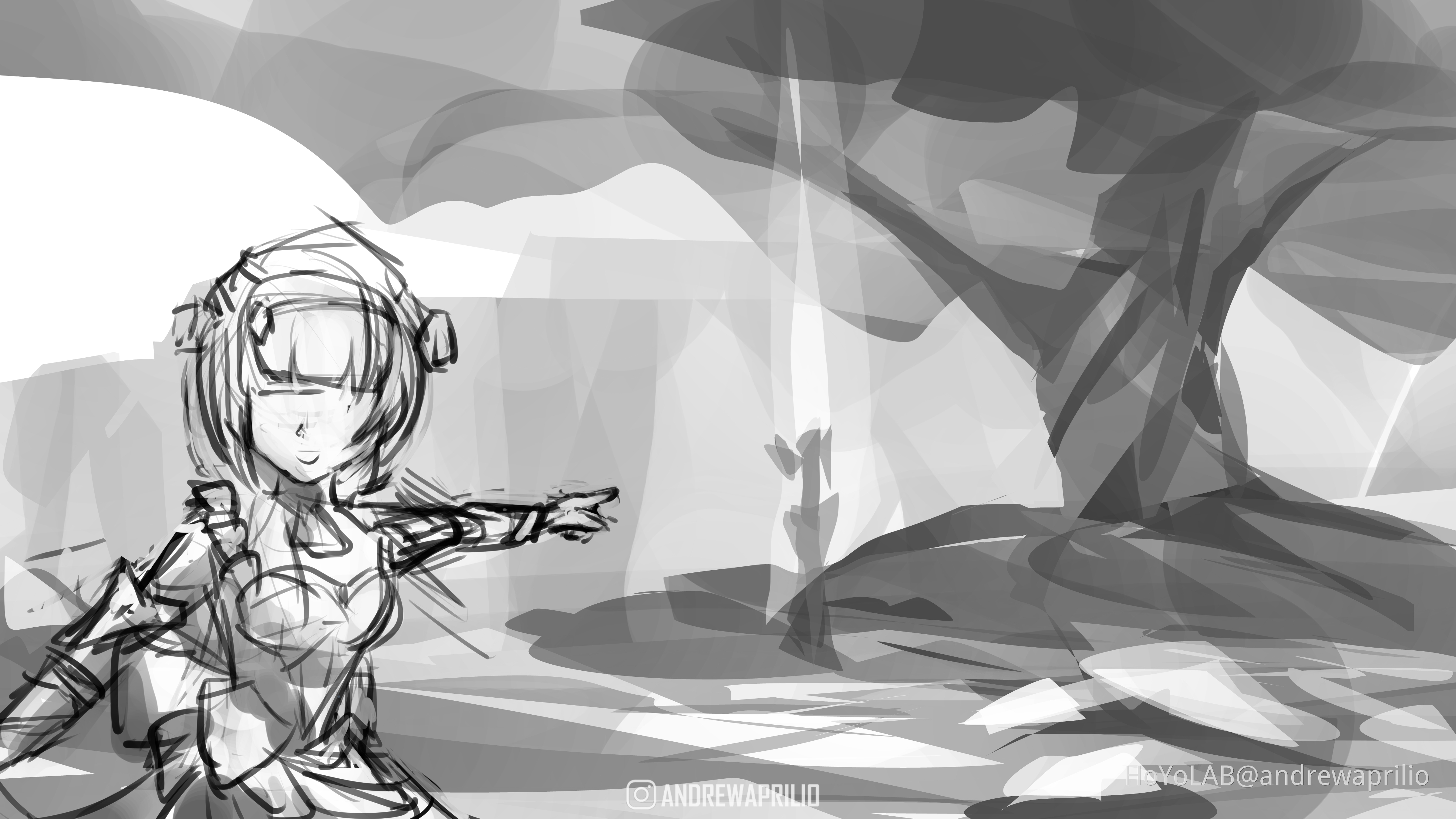 Legend of the Wind Knight - sketch 2 Genshin Impact | HoYoLAB