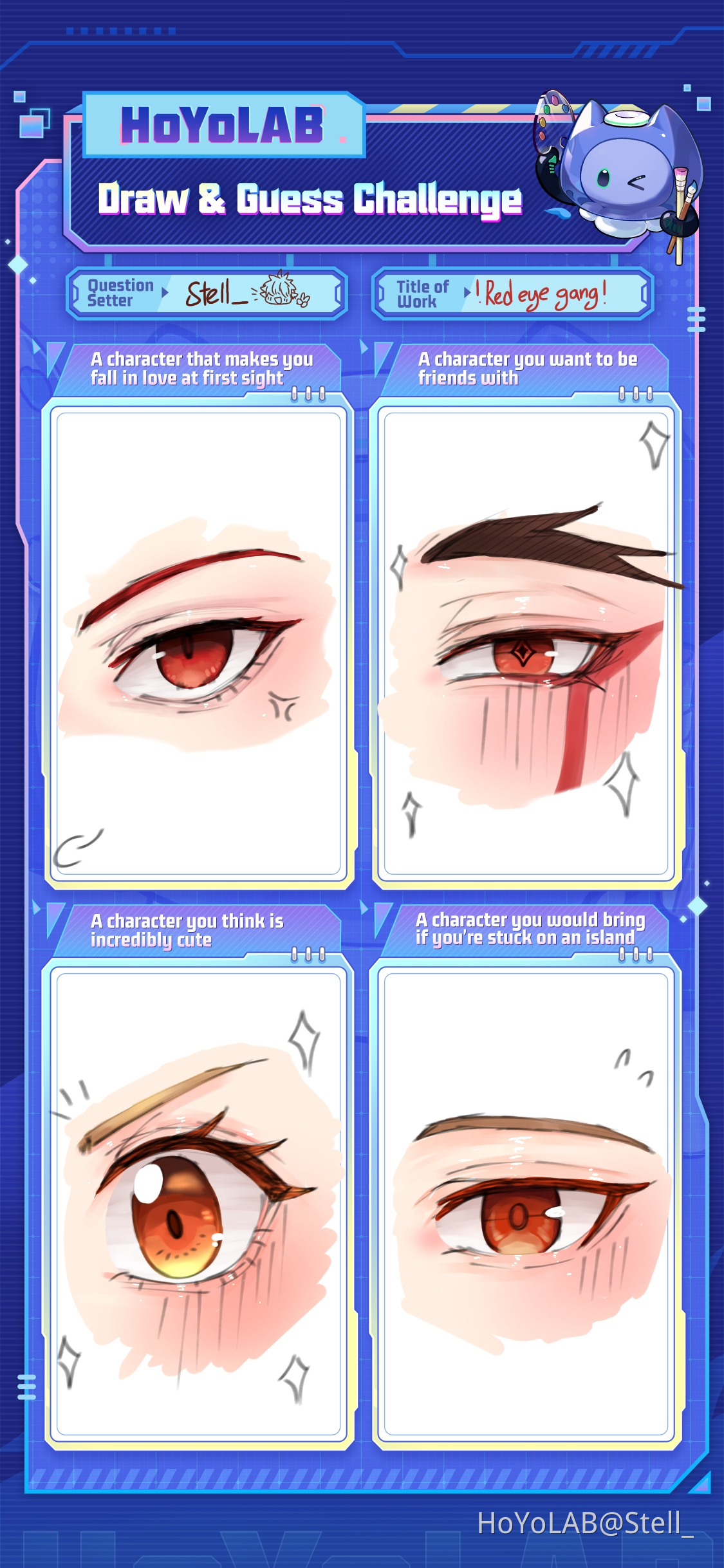 Draw And Guess :- "Red Eye Gang" Genshin Impact | HoYoLAB