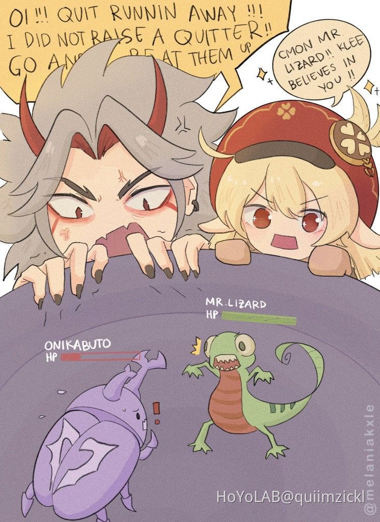 Itto Vs. Klee (Reposted) Genshin Impact | HoYoLAB