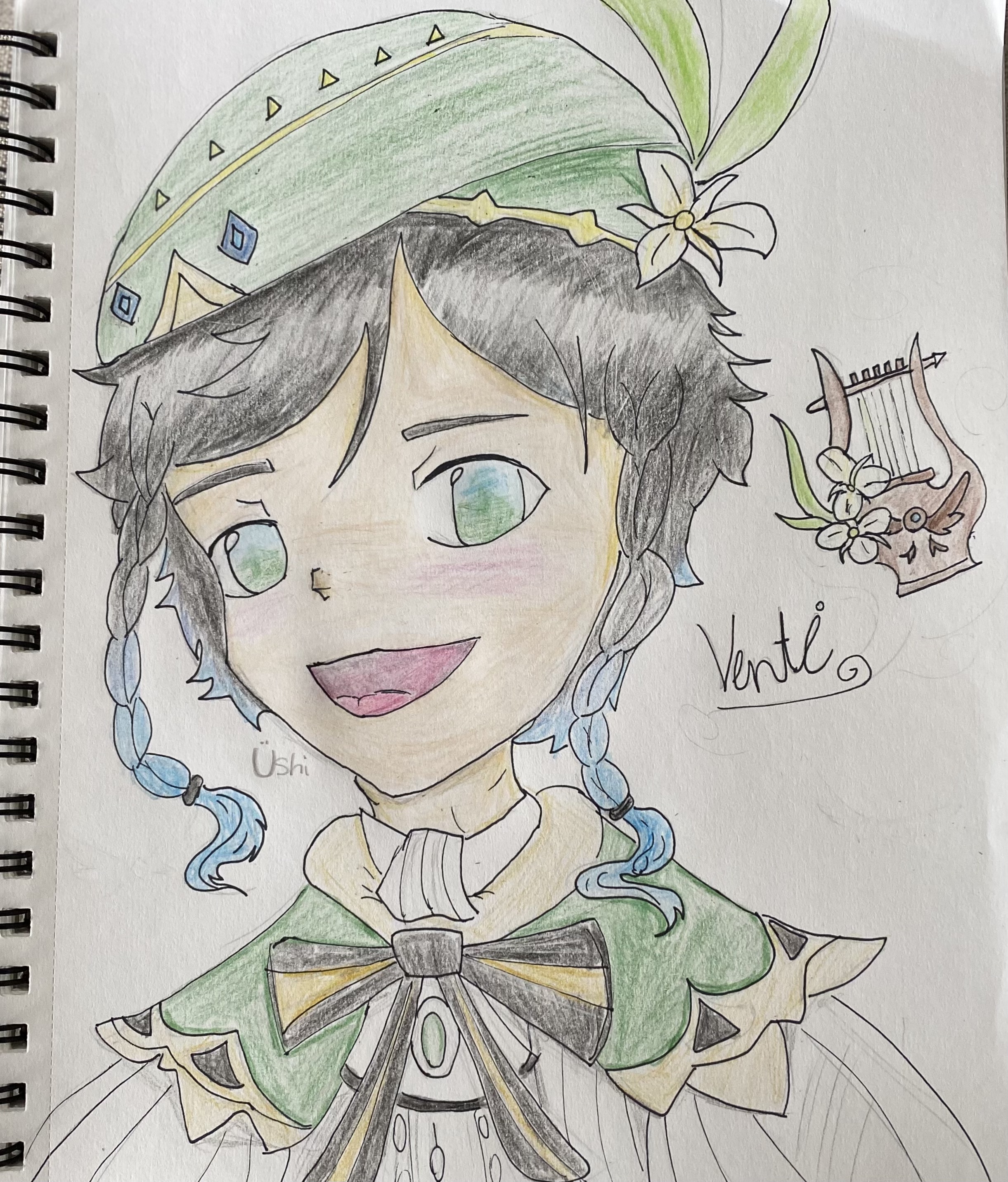 Venti Drawing Genshin Impact | HoYoLAB