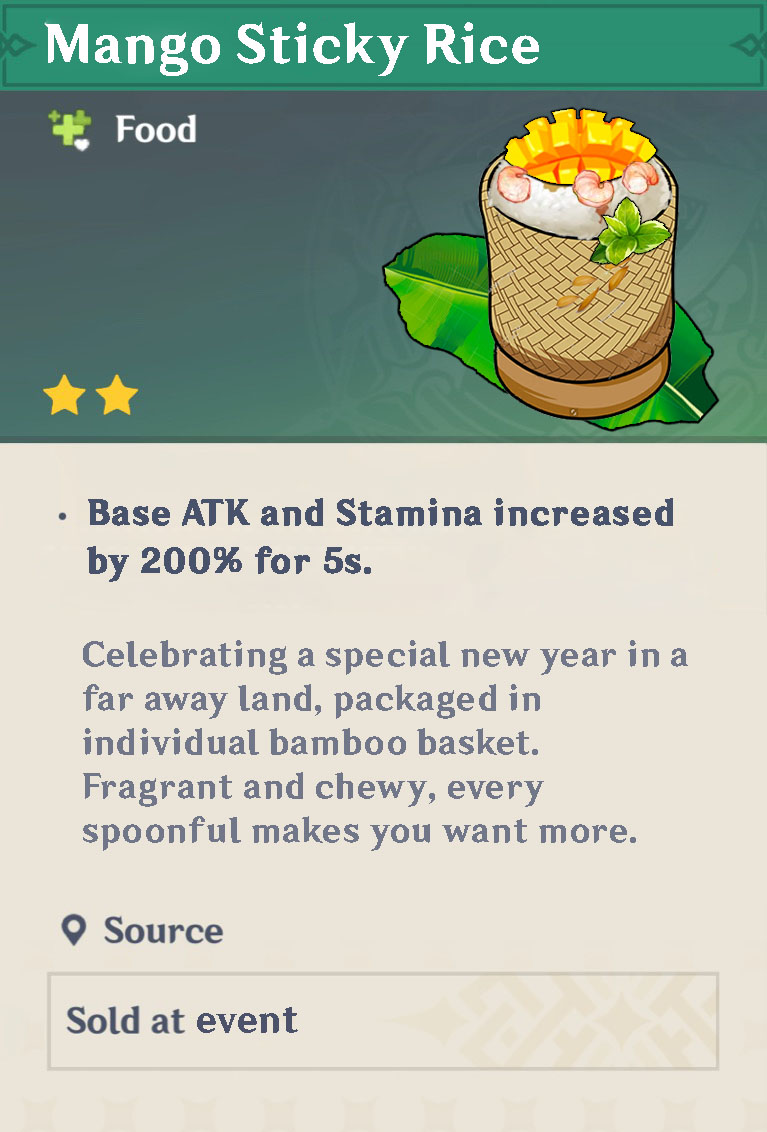 [Food] Sticky Rice 🥭 🍚 🌾 (Original Menu Item) Thai Songkran Special 💦 ...