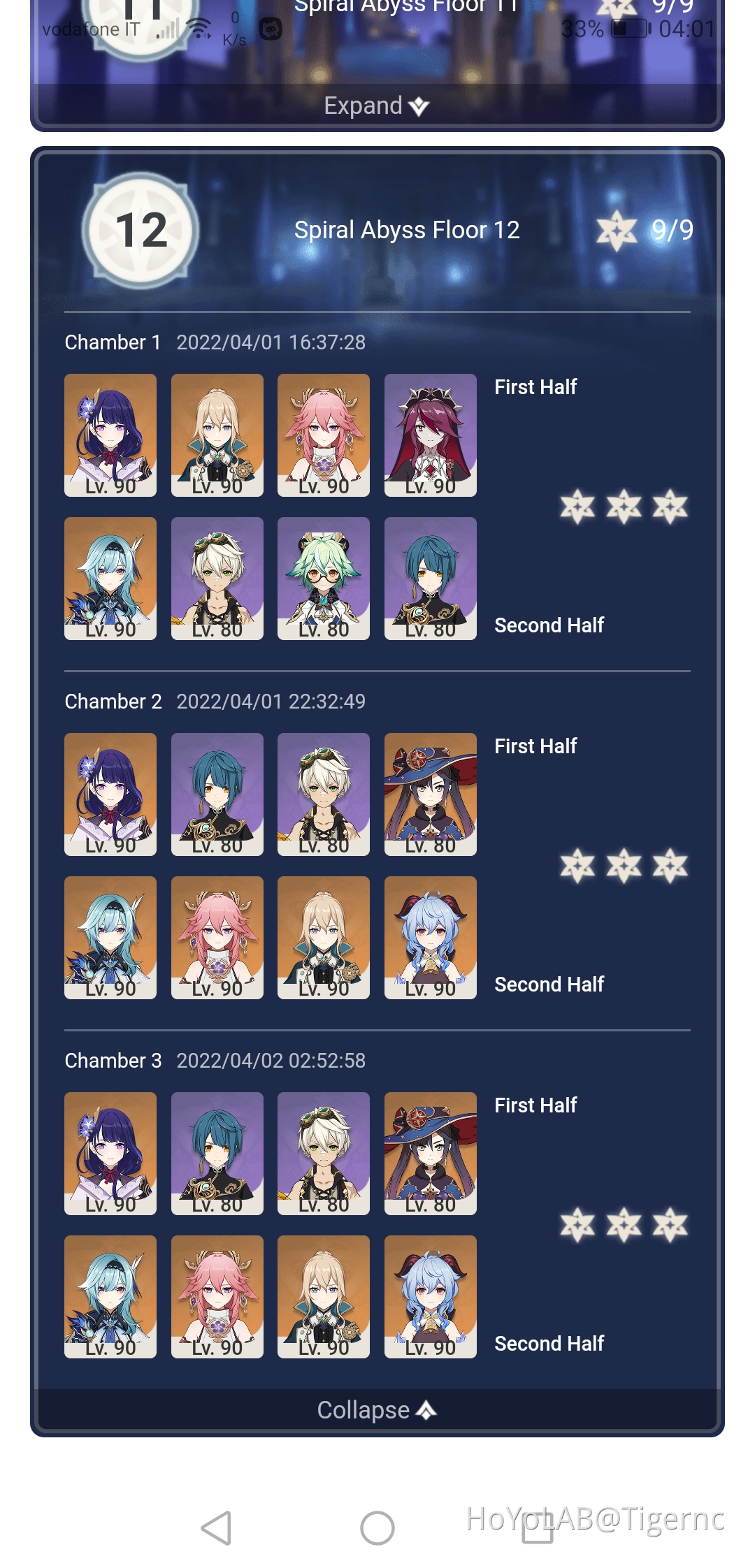 My actual comp of the abyss Genshin Impact | HoYoLAB