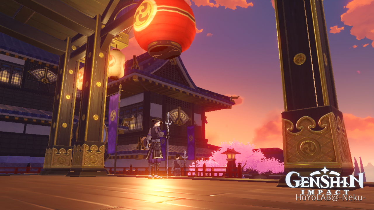 Inazuma City | Daytime and Sunset | Outside and Inside | Genshin Impact ...