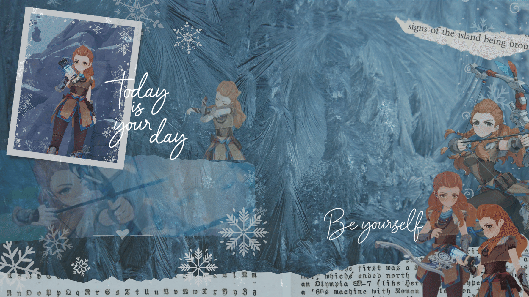 Happy Birthday Aloy! ~Wallpaper (Canva, Desktop + Phone) Genshin Impact ...