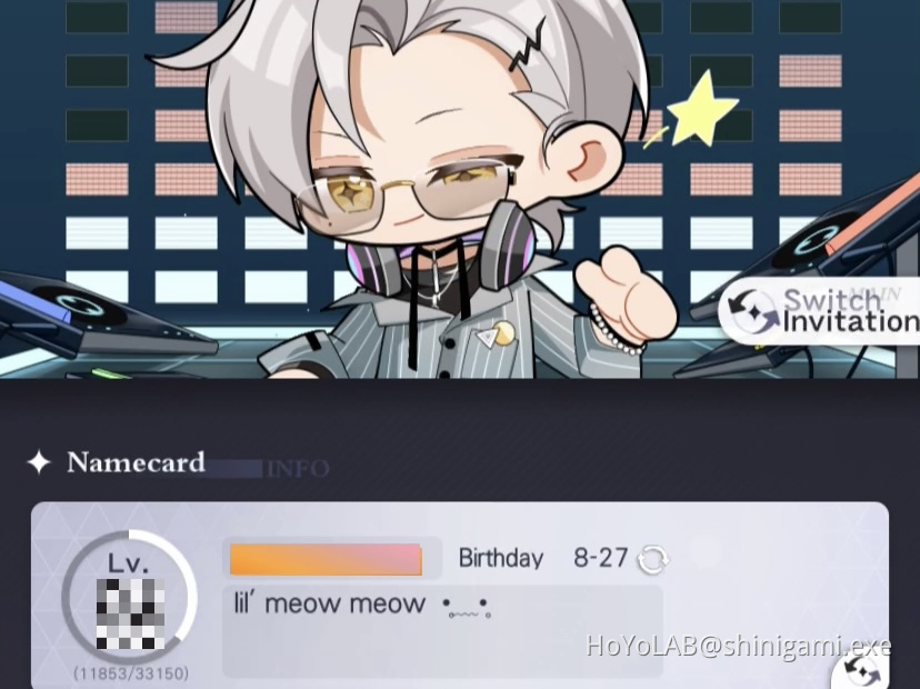 Vyn Invitation Card Tears of Themis | HoYoLAB