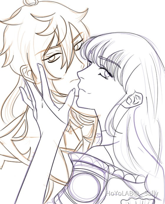 | ZhongEi sketch because why not | Genshin Impact | HoYoLAB