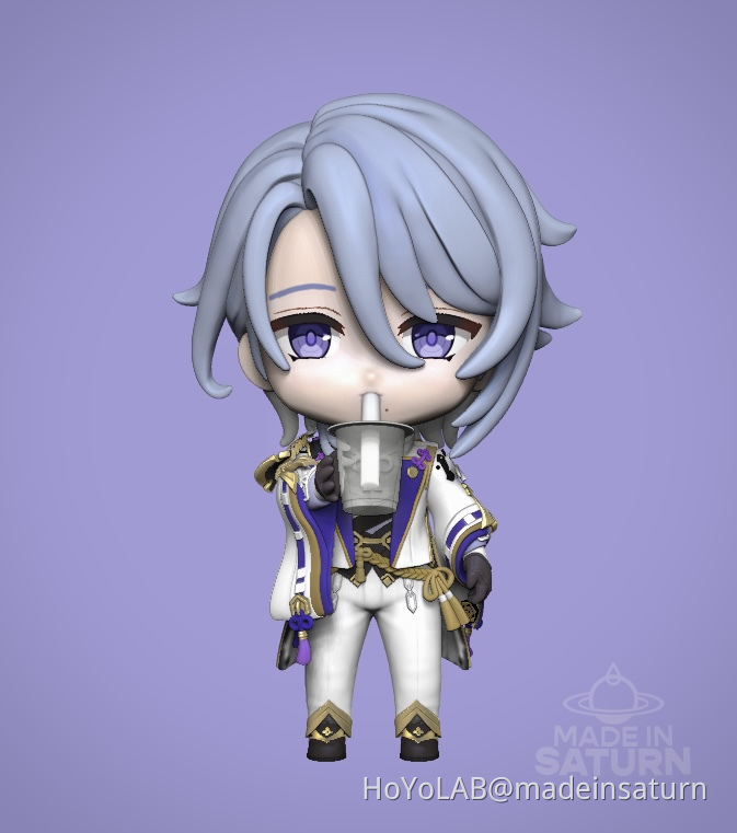 Chibi Ayato figure concept image Genshin Impact | HoYoLAB