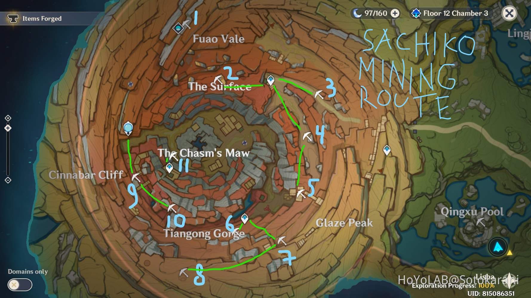 [Version 2.6] Chasm Surface Crystal Mining Route Genshin Impact | HoYoLAB