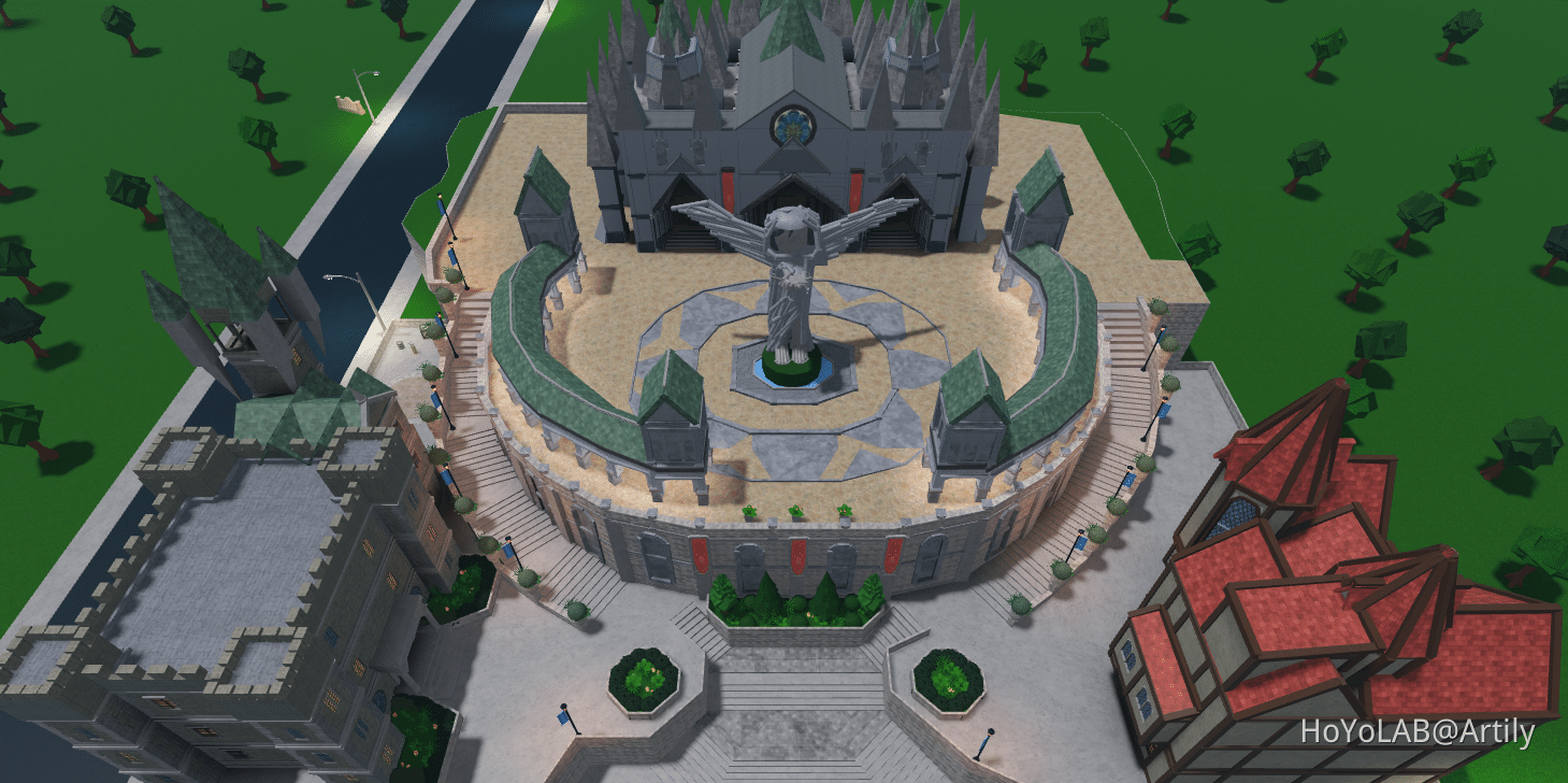The Favonius Cathedral In ROBLOX Bloxburg Update Genshin Impact | HoYoLAB