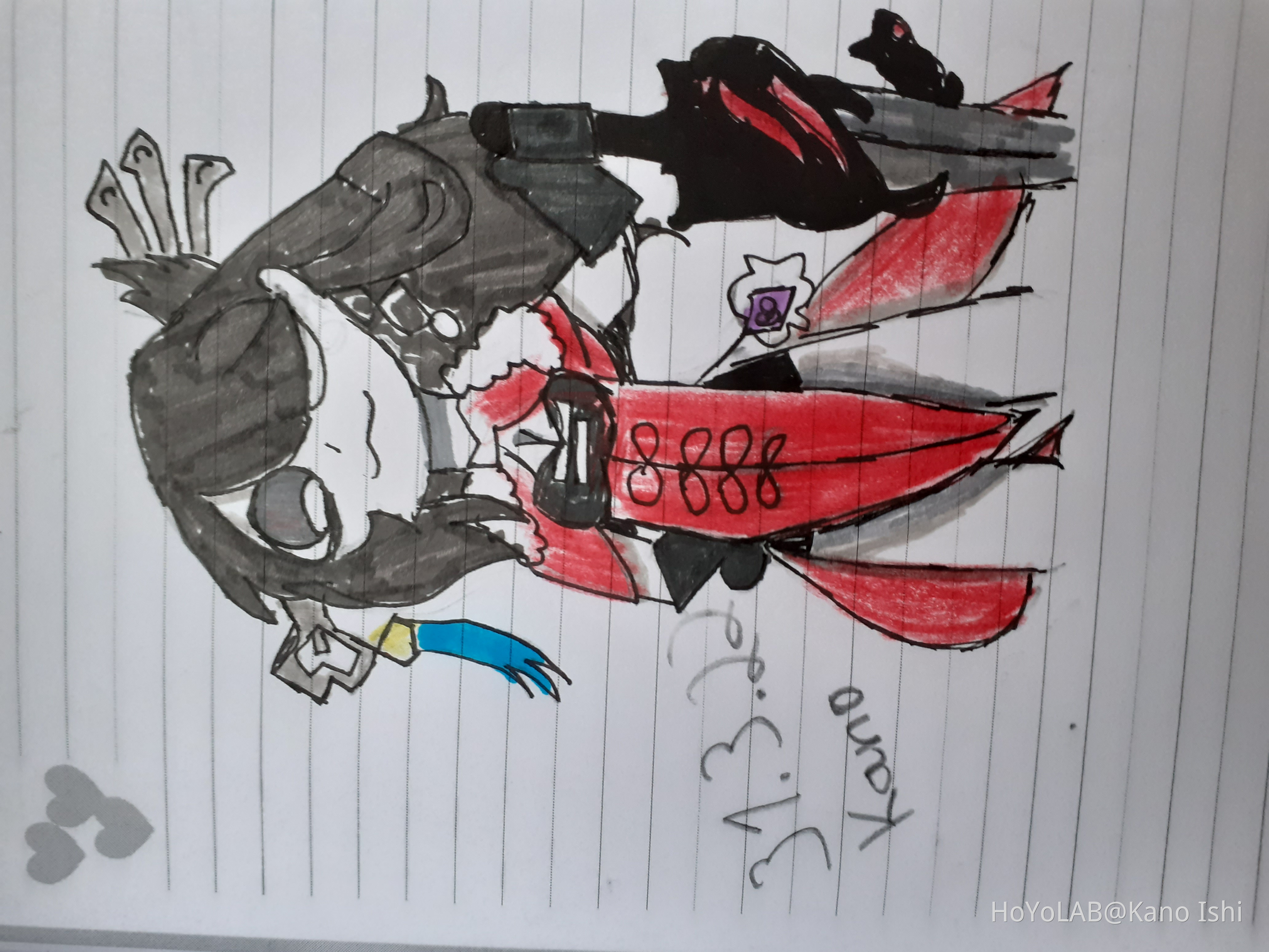 beidou drawing Genshin Impact | HoYoLAB