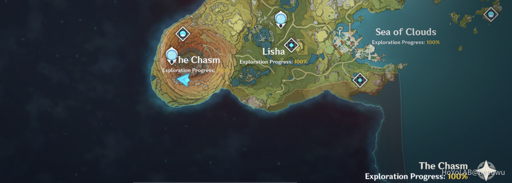 Hit 100% exploration in the Chasm finally!!! Genshin Impact | HoYoLAB