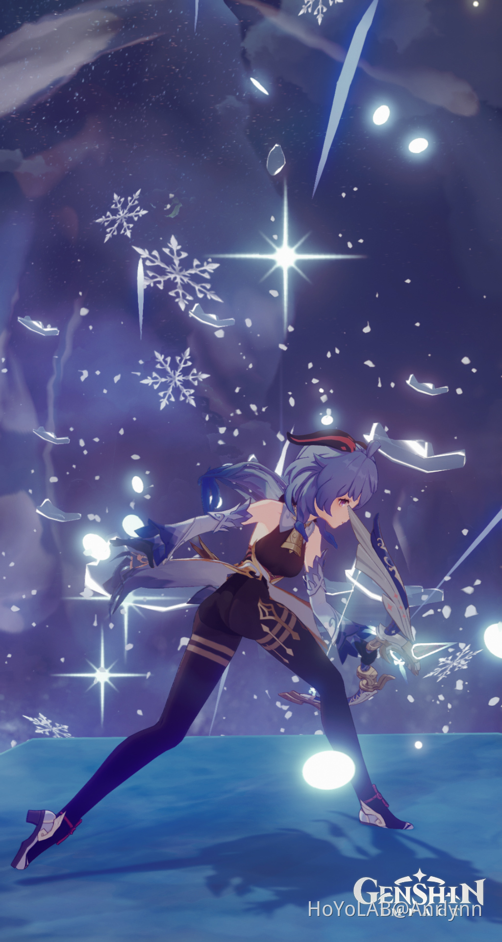 Blooming frost in the tranquil night at Mt. Hulao | Genshin Impact ...