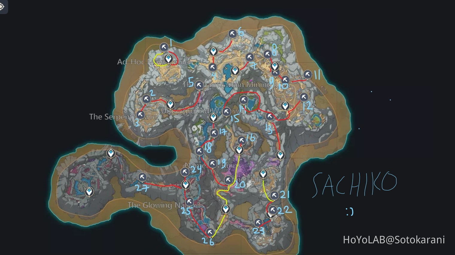 [Version 2.6] Chasm Underground Mines Crystal Mining Route Genshin ...