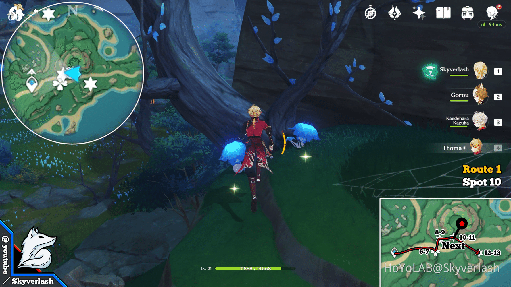 [Inazuma Specialty] 71 Fluorescent Fungus Farming Routes Genshin Impact ...