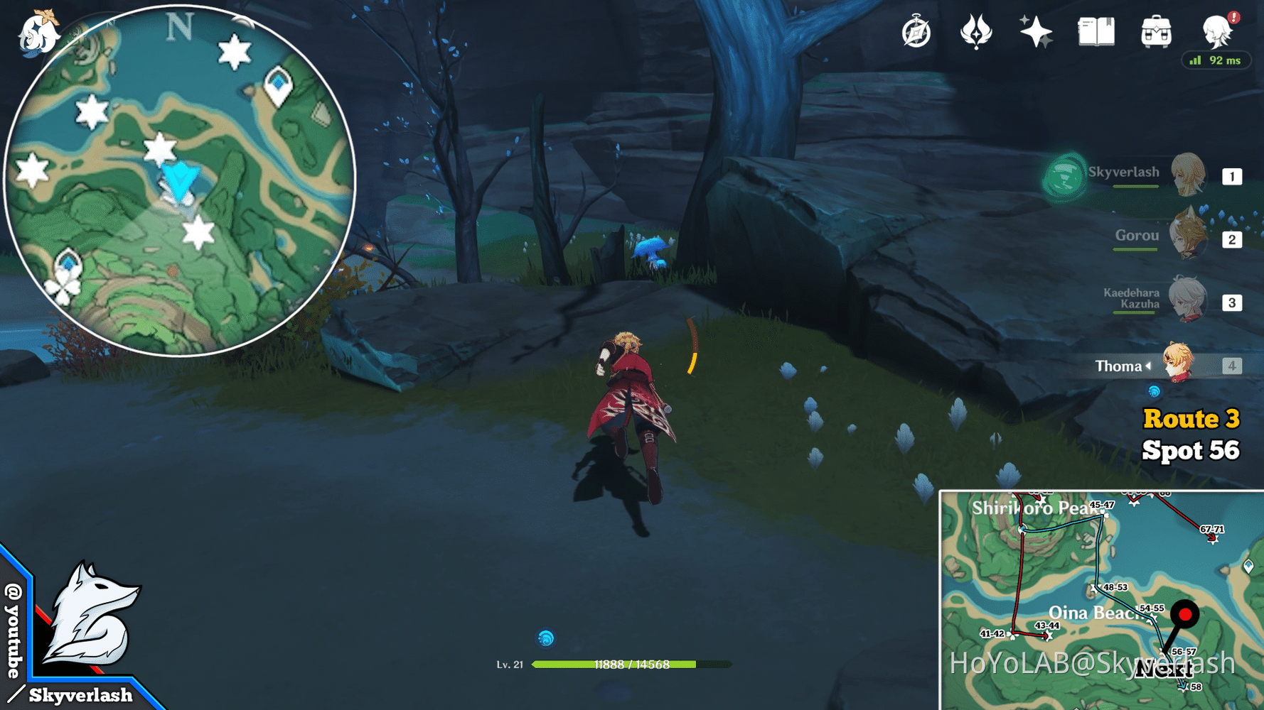 [Inazuma Specialty] 71 Fluorescent Fungus Farming Routes Genshin Impact ...