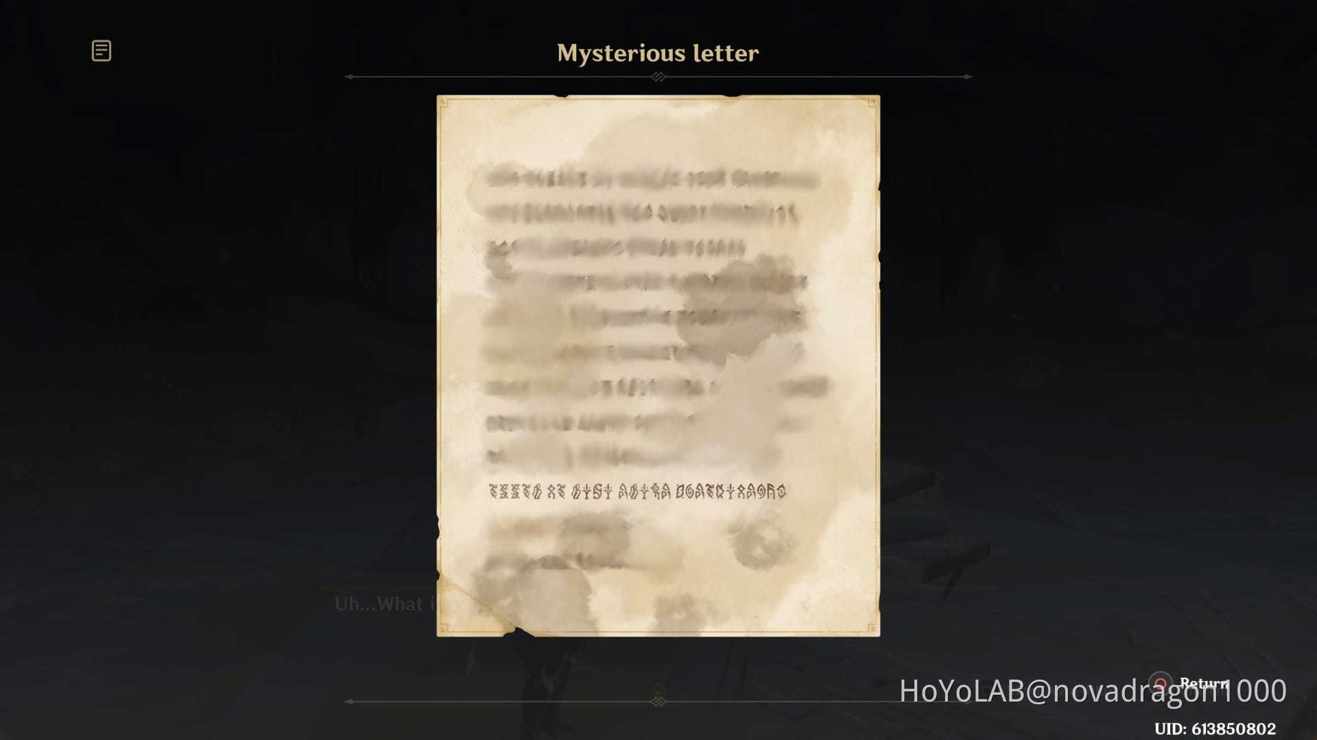 orb of the blue depths - mystery letter Genshin Impact | HoYoLAB