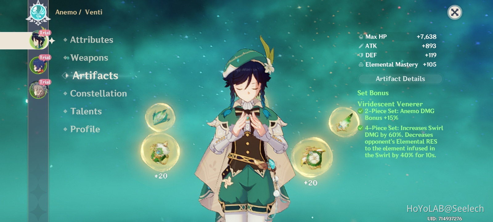 Venti Trial Build Genshin Impact | HoYoLAB