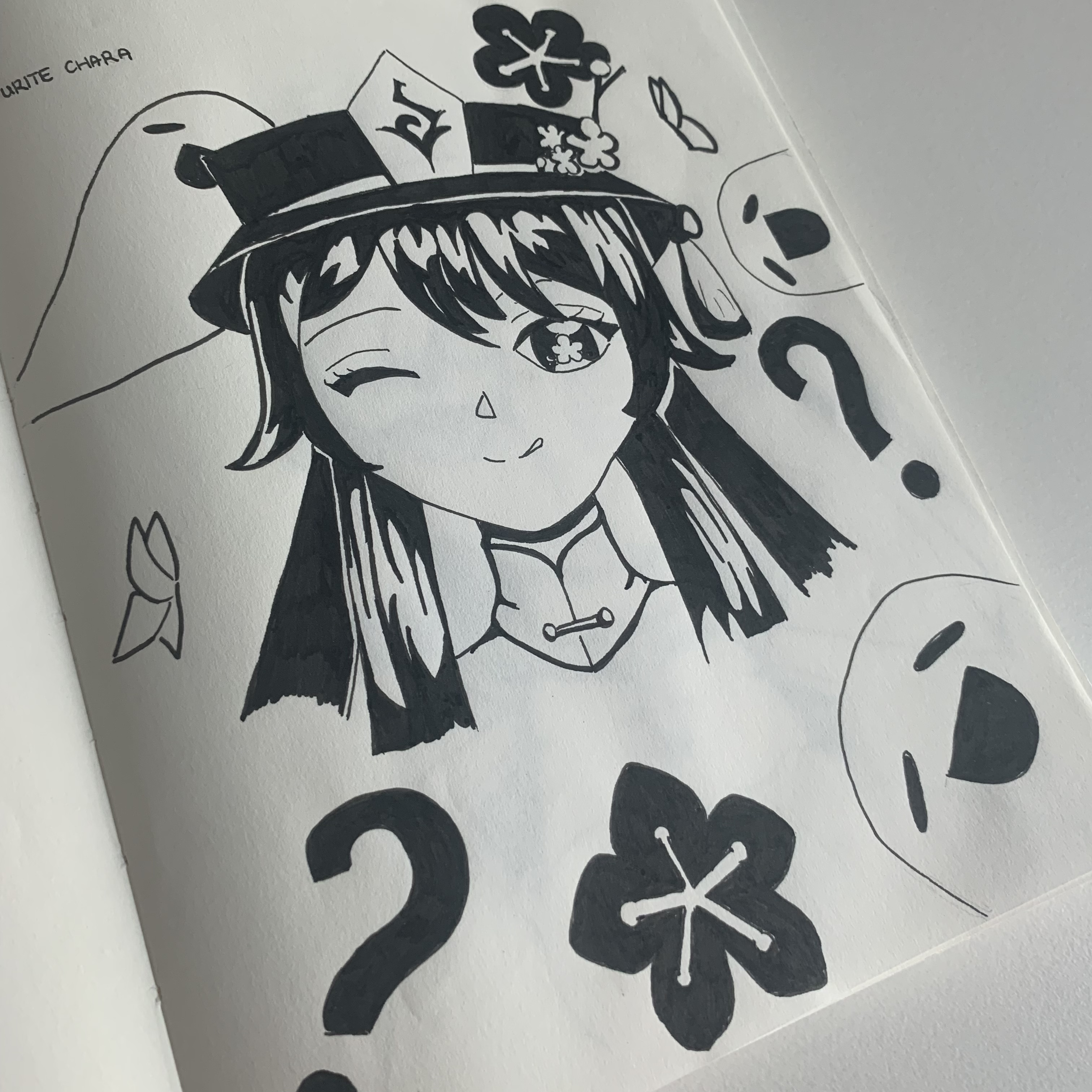 Hu Tao drawing Genshin Impact | HoYoLAB