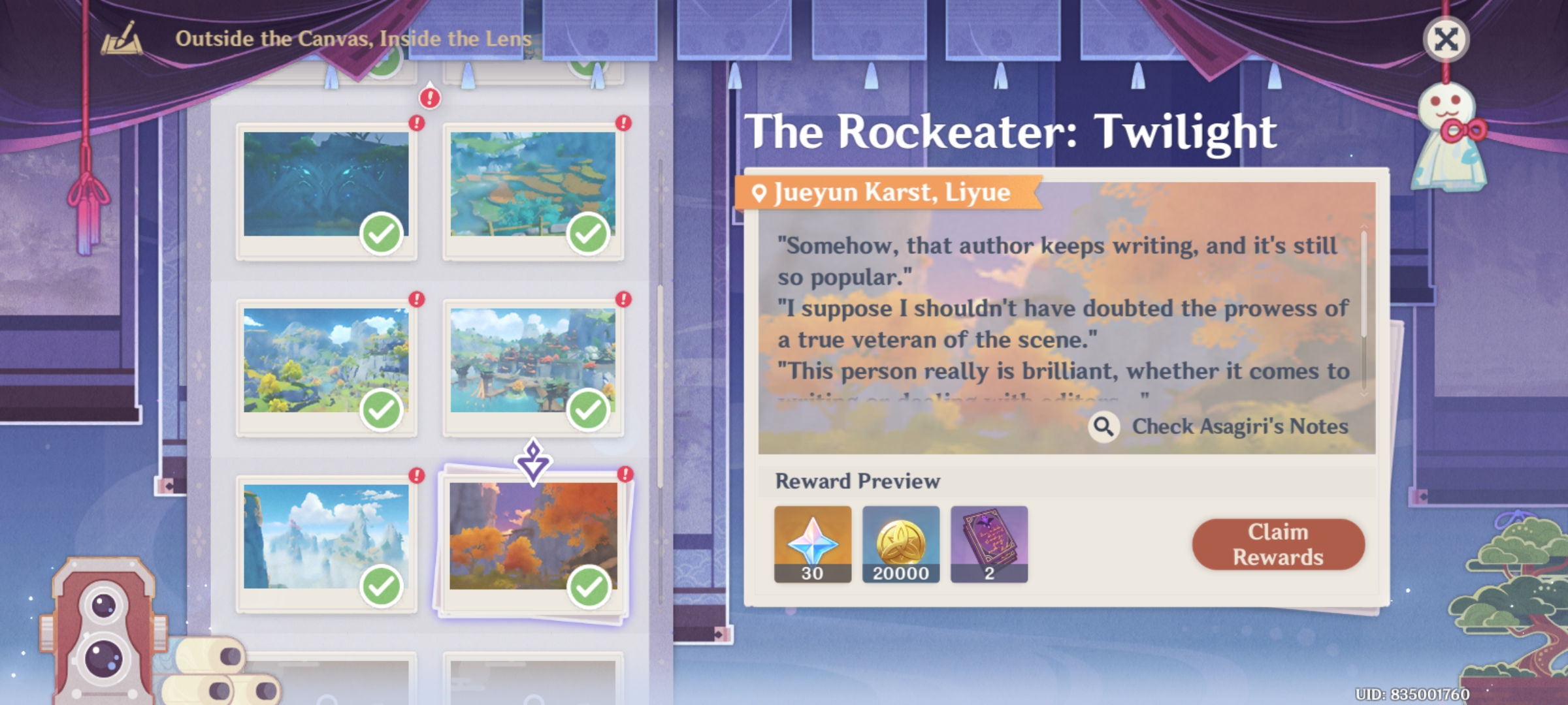 The Rockeater: Twilight (Outside the Canvas, Inside the Lens) Genshin ...