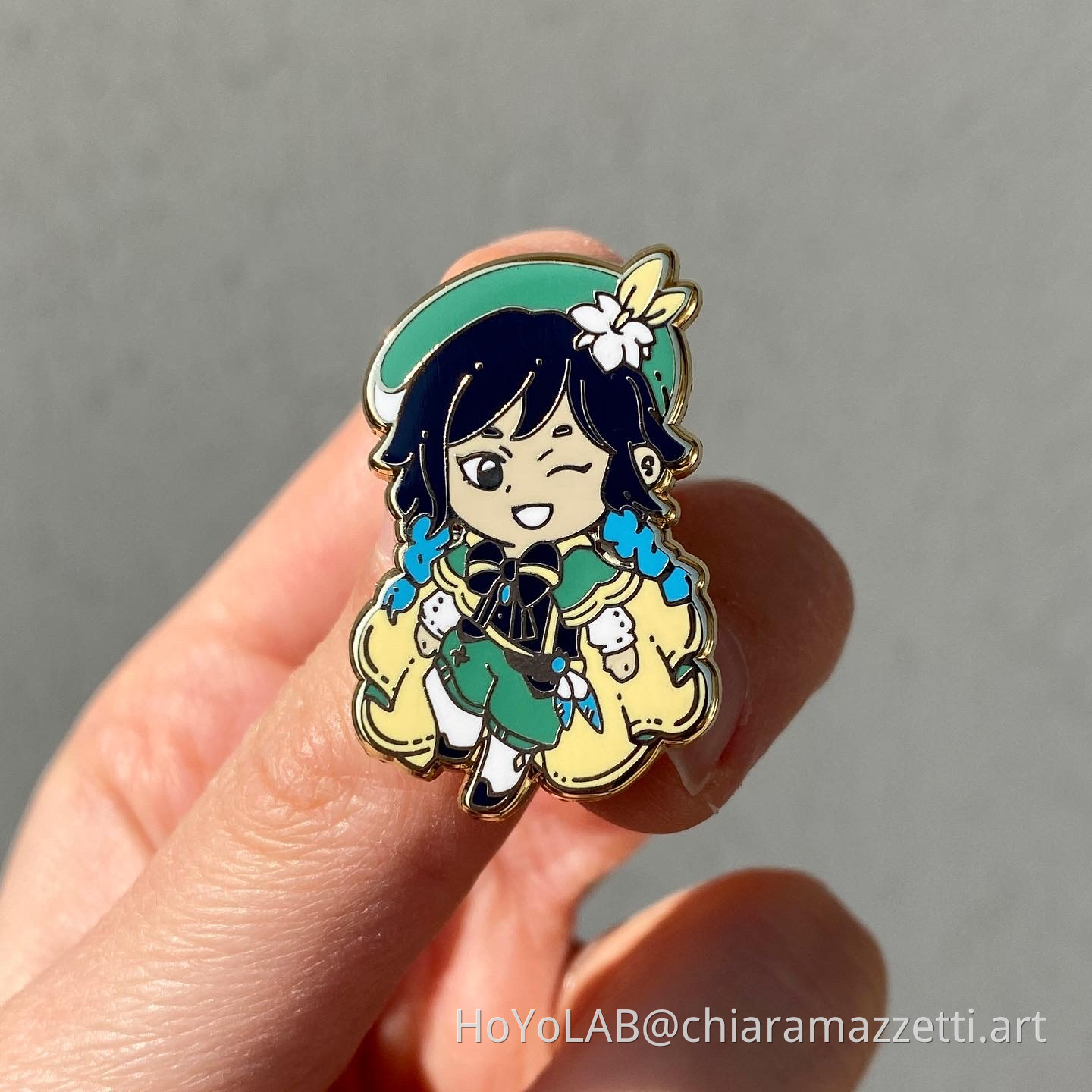 Venti enamel pin.. for real!! 🍷🍃 Genshin Impact | HoYoLAB
