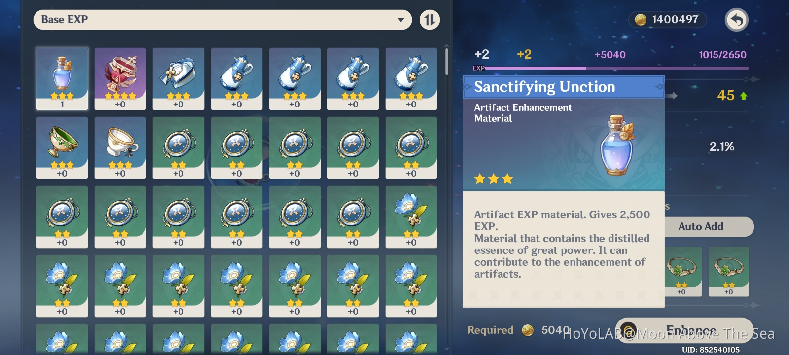 Im looking for the source of this 'Sanctifying Unction' Genshin Impact ...