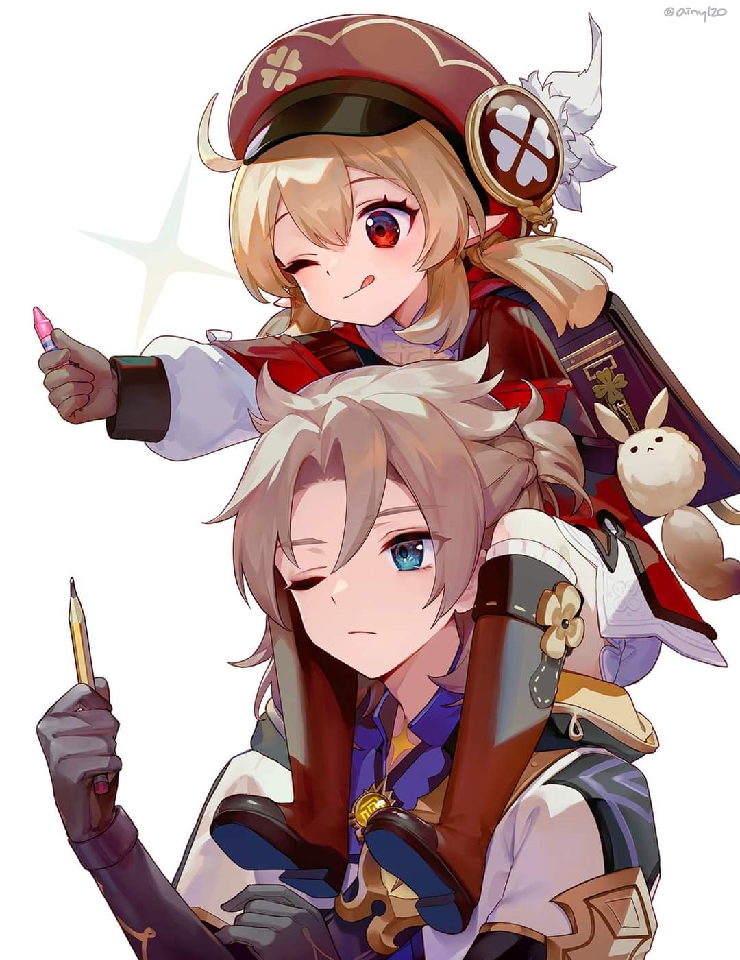 Albedo and Klee Genshin Impact | HoYoLAB